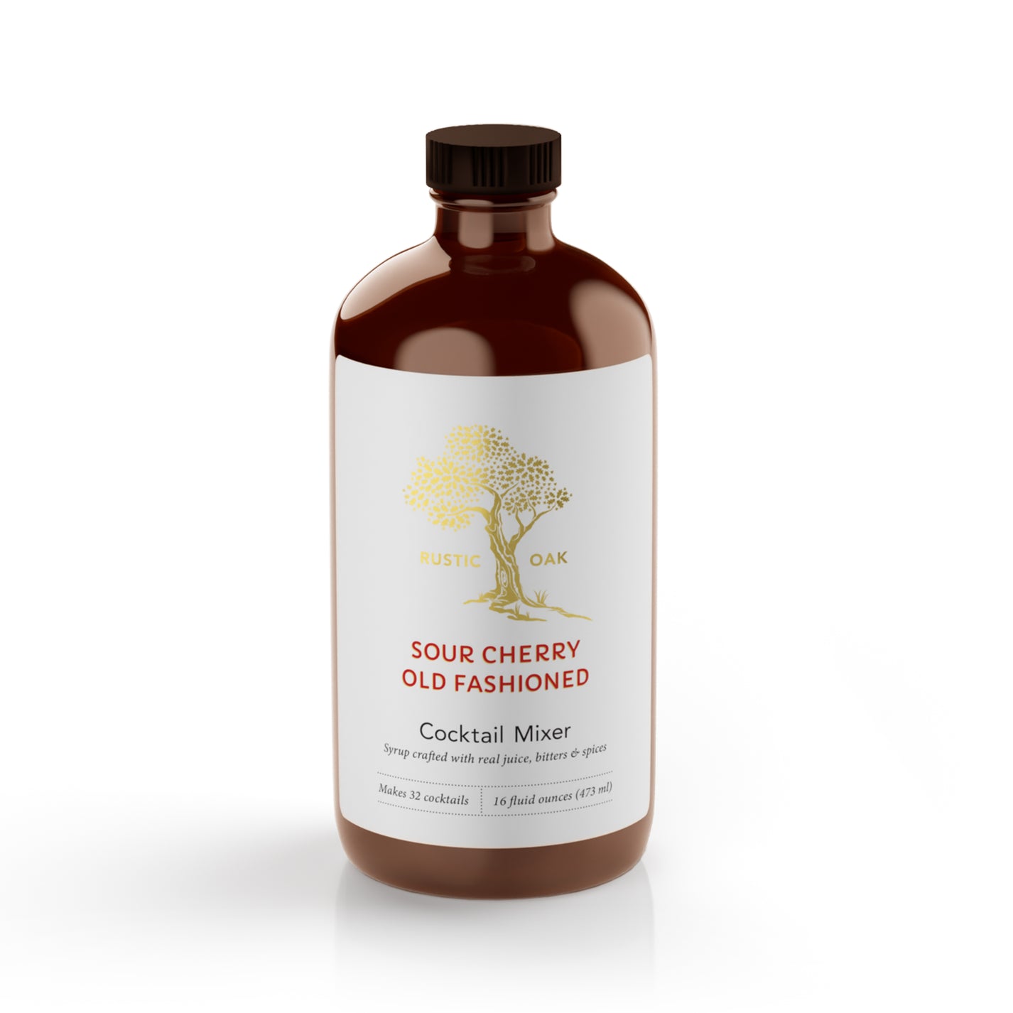 Sour Cherry Old Fashioned Cocktail Mixer | Rustic Oak