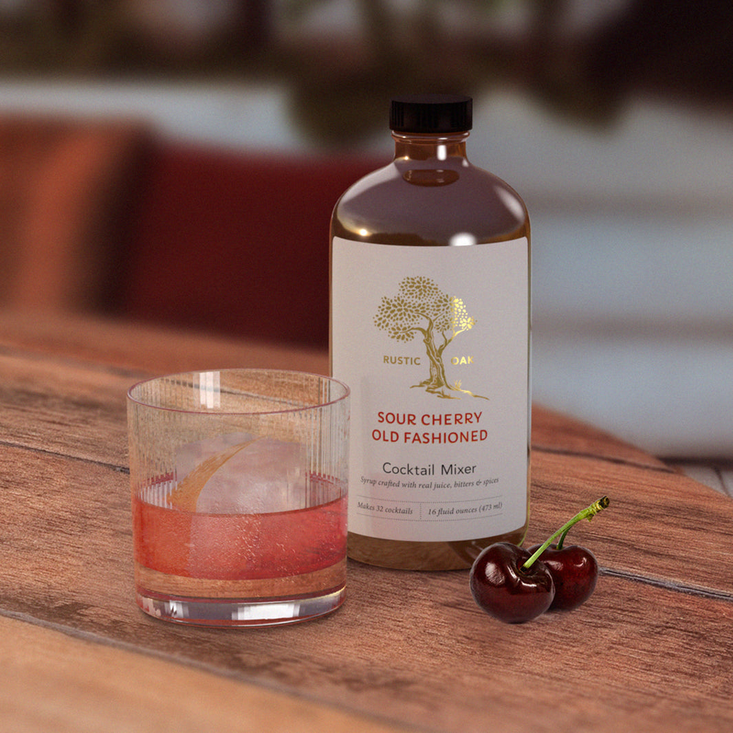 Old Fashioned Cocktail Mixers – Rustic Oak