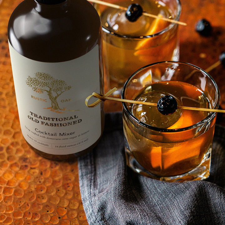 Old Fashioned Cocktail Mixers – Rustic Oak